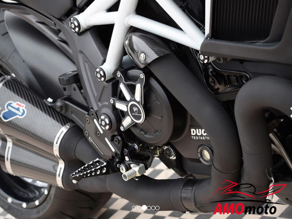 Ducati Diavel Complete Exhaust Black Carbon Racing